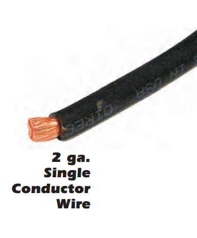 Roll Rite 11350 2 Gauge Single Wire - black