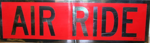 Air Ride Sticker Benlee Roll Off Trailer & Truck Parts
